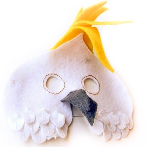 Cocky Mask PATTERN. PDF Sewing Pattern for Kids Felt Australian Sulpher ...