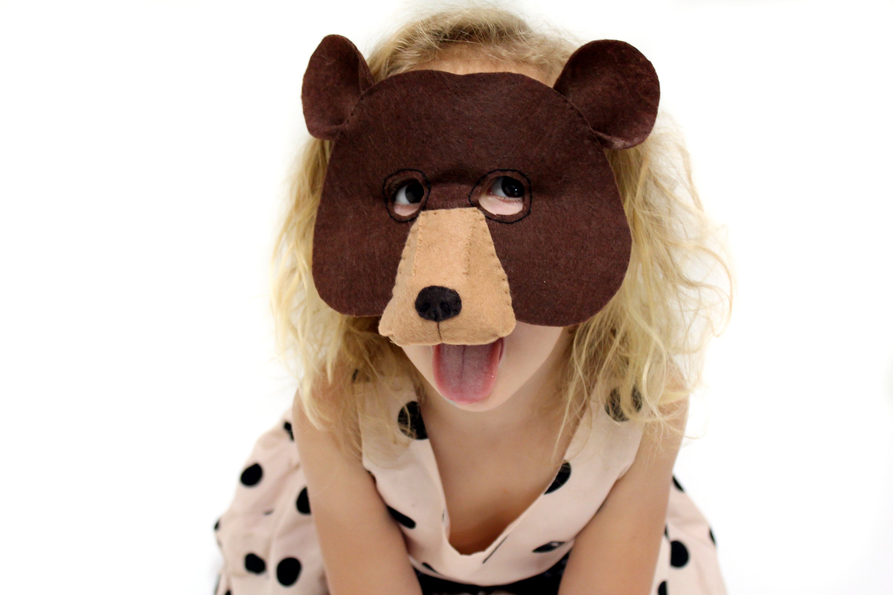 Bear Mask Sewing Pattern, Kids Felt Mask DIY (PDF Pattern) - Etsy