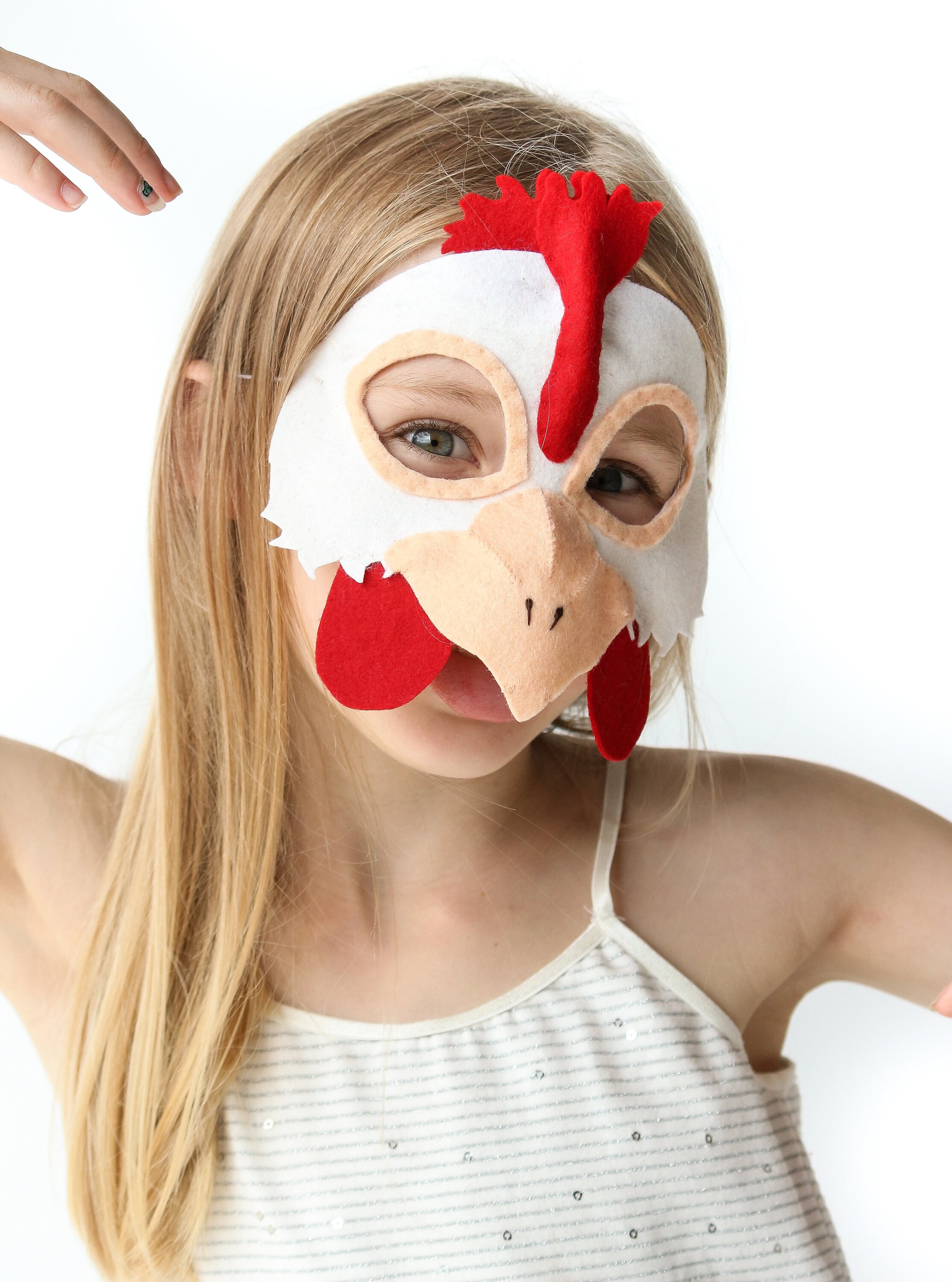 Hen Mask PATTERN. Kids Felt Mask Sewing Pattern. | Etsy