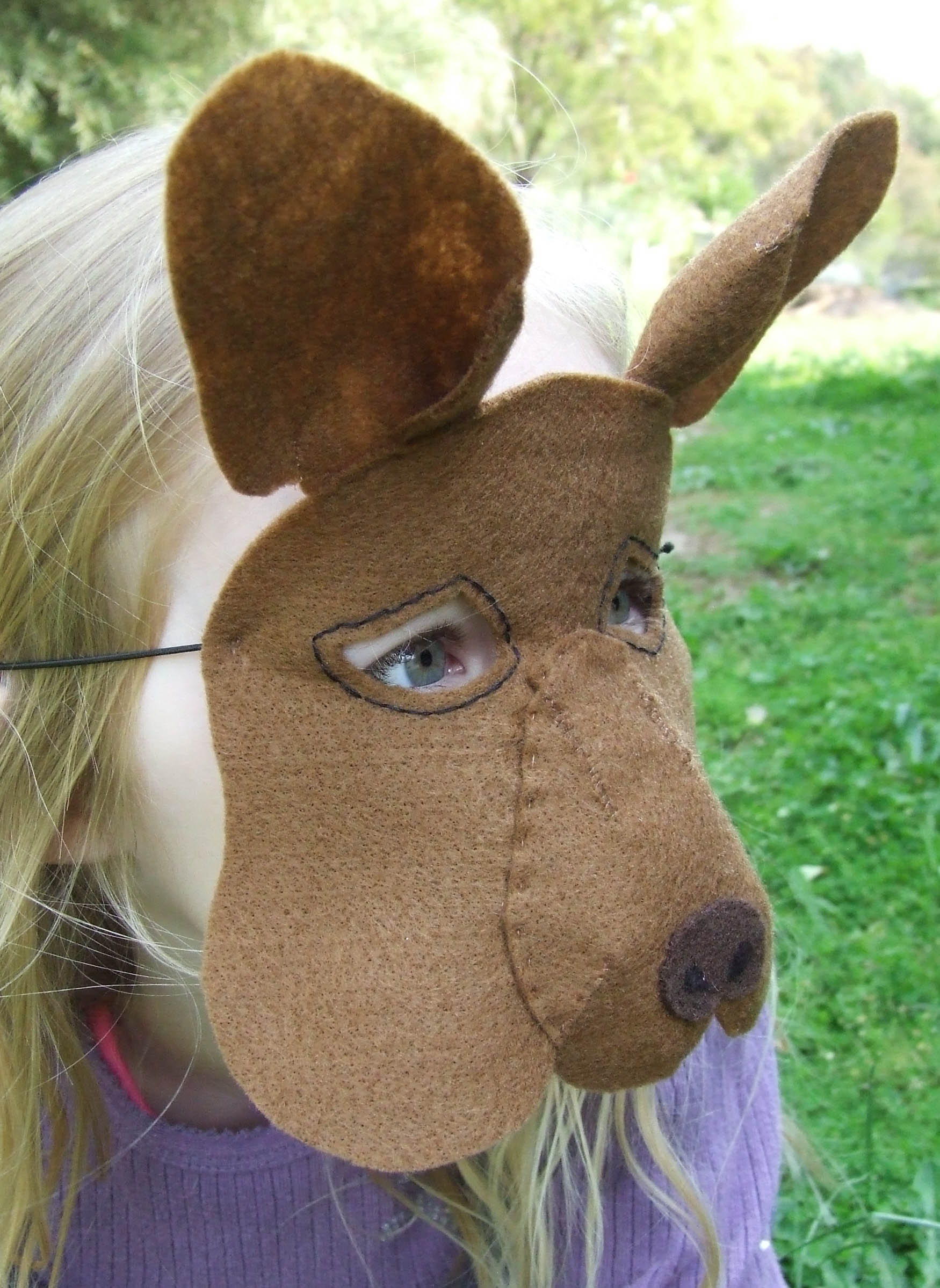 Kangaroo Mask Sewing Pattern, Kids Felt Mask (PDF Pattern) - Etsy