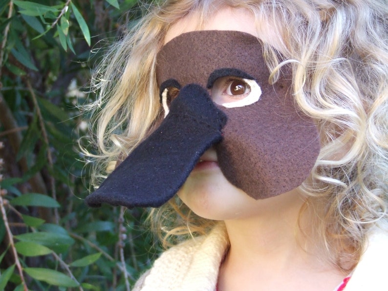 Platypus Mask Sewing Pattern for Kids, Felt Animal Costume (PDF Pattern ...