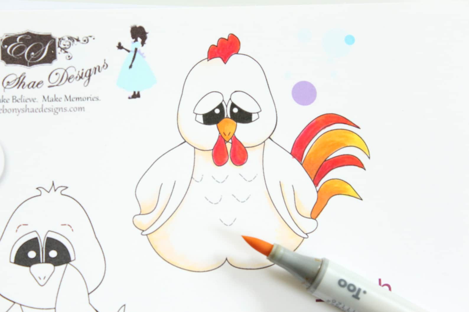 Printable Finger Puppets Chicken Little. Paper Finger Puppets - Etsy ...