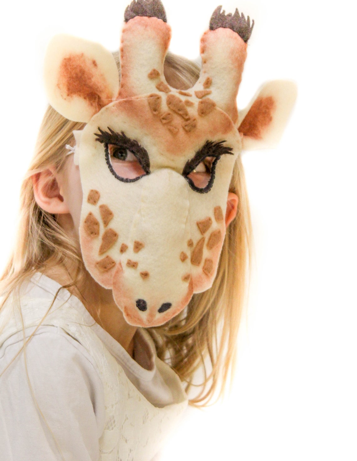 Kids Giraffe Mask PATTERN. - Etsy Ireland