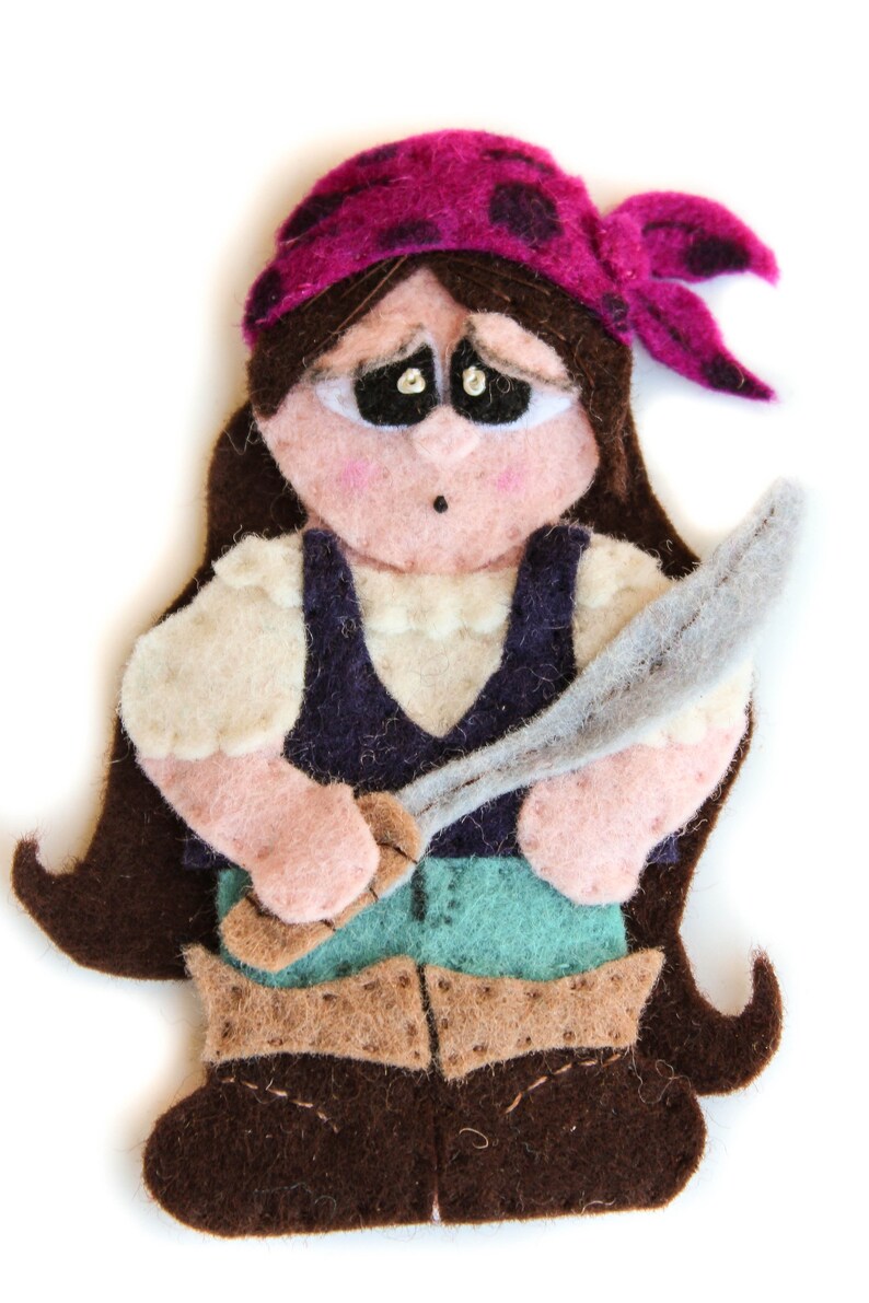 Pirate Finger Puppet PATTERNS. - Etsy Australia