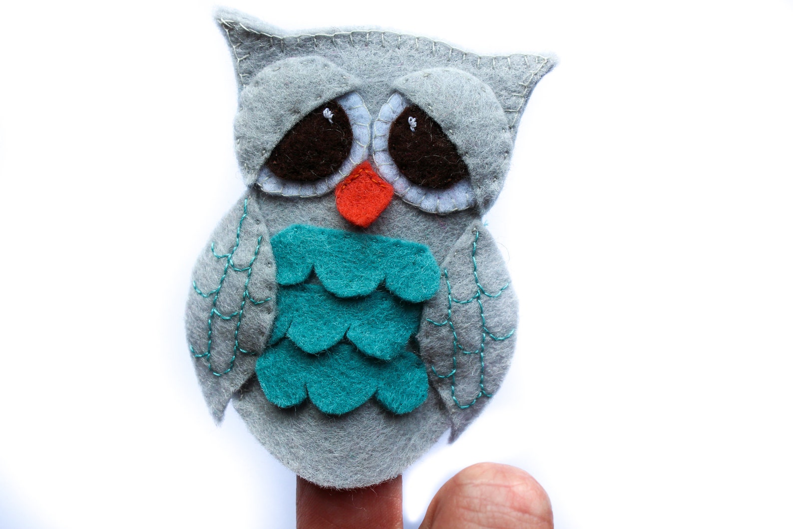 Owl Finger Puppet PATTERN - Etsy