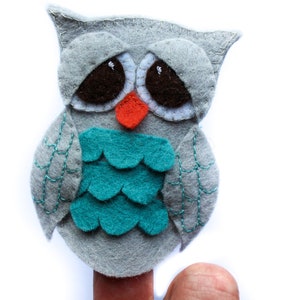 Owl Finger Puppet PATTERN - Etsy