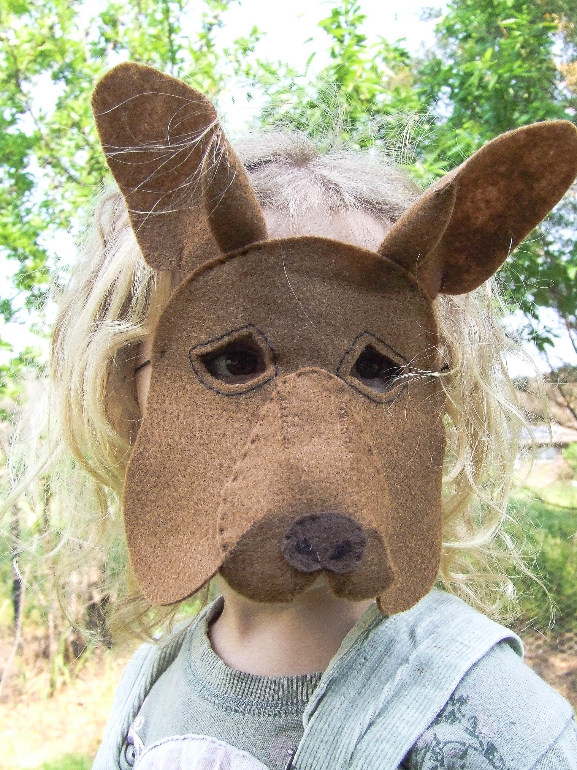 Kangaroo Mask Sewing Pattern, Kids Felt Mask (PDF Pattern) - Etsy
