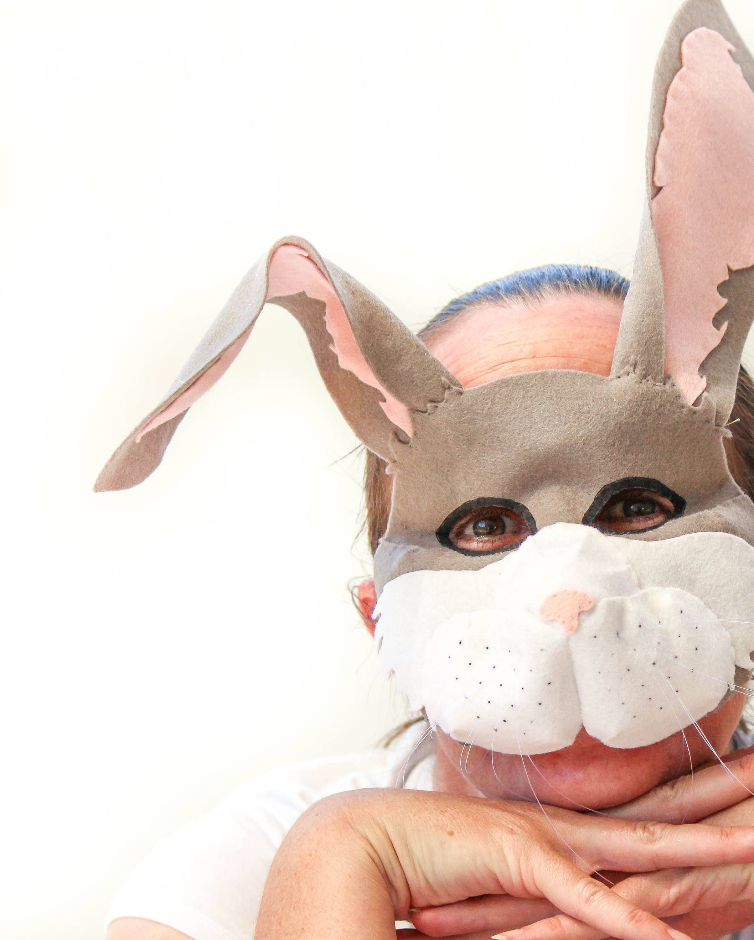 Rabbit Mask PATTERN. Easter Bunny Costume Sewing Pattern - Etsy 日本