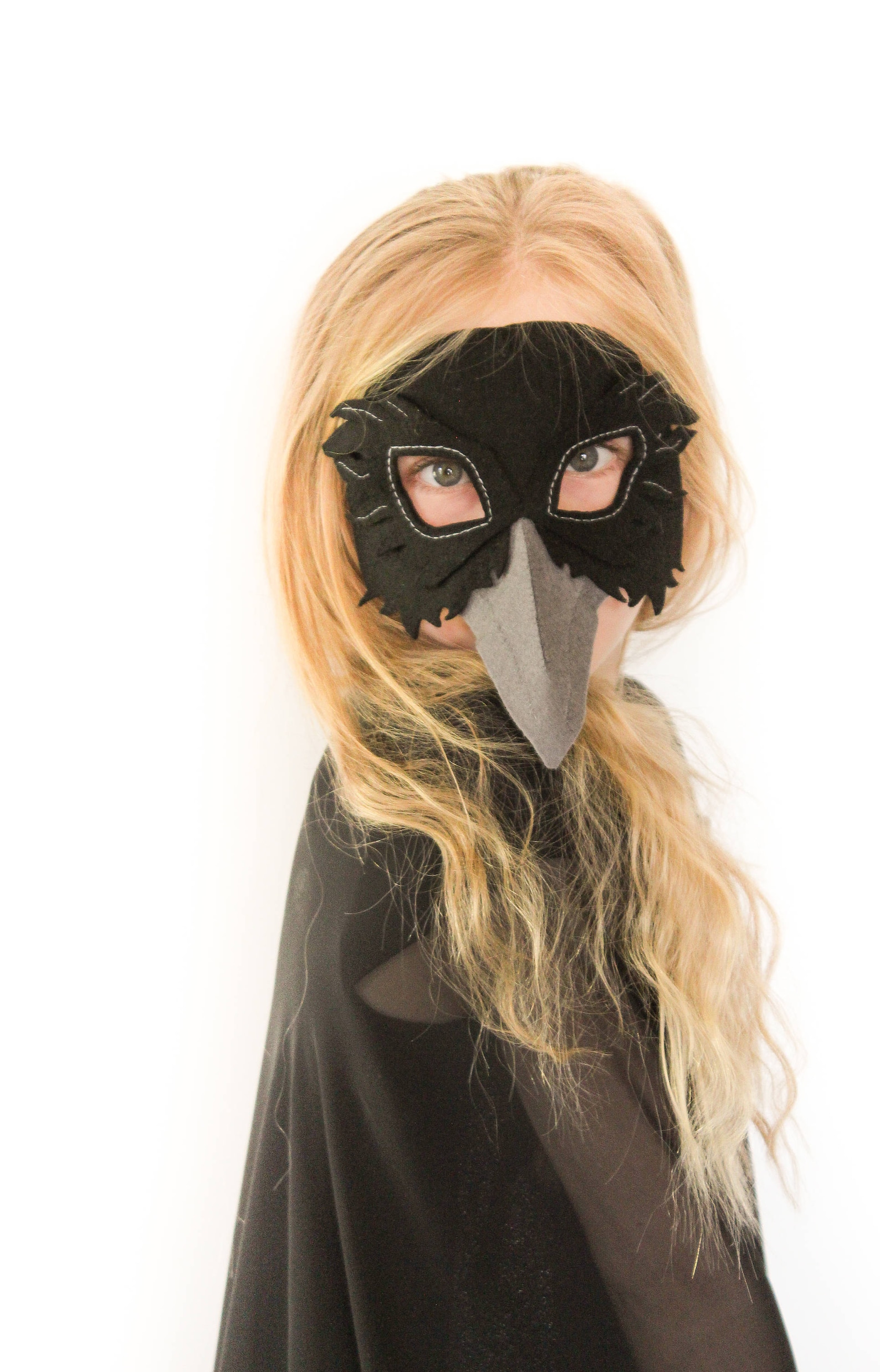 Raven Mask PATTERN. Kids Felt Mask Sewing Pattern PDF. | Etsy