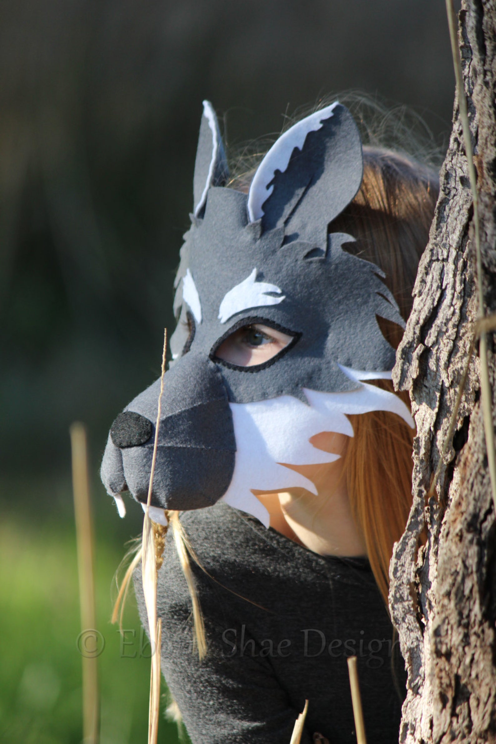 DIY Kids Felt Wolf Mask Sewing Pattern. - Etsy Australia