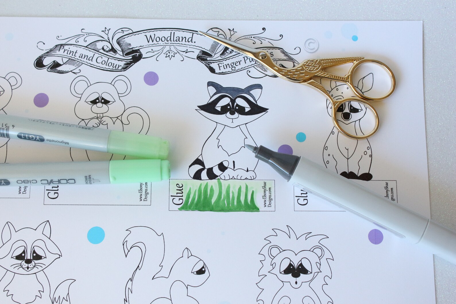 Woodland Printable Finger Puppets. DIY Paper Finger Puppets. - Etsy Canada