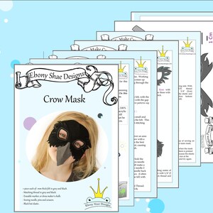 Crow Mask PATTERN. Raven Mask Pattern. - Etsy Australia