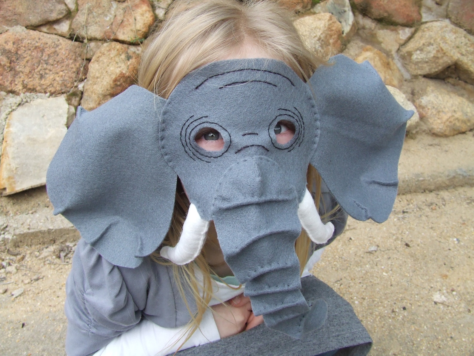 Elephant Mask PATTERN. Kids Felt Mask Sewing Pattern. - Etsy Australia