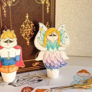 Printable Cinderella Finger Puppets. DIY Finger Puppet Papercraft. - Etsy