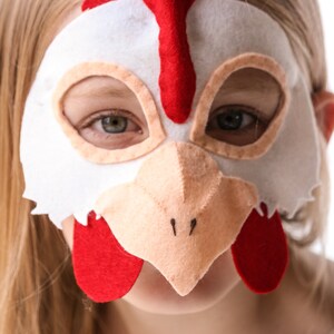 Chicken Mask PATTERN. Kids Felt Mask Sewing Pattern PDF - Etsy