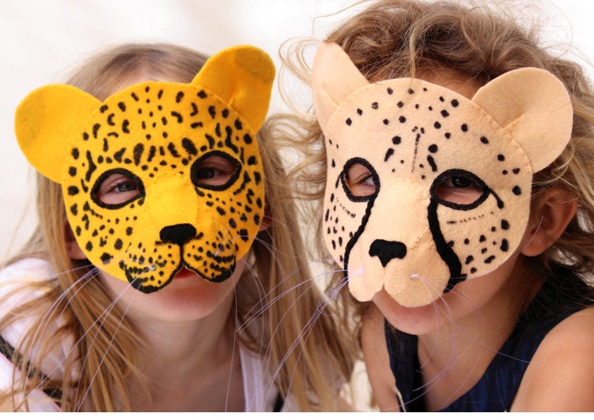 Leopard Mask PATTERN. Kids Animal Mask Sewing Pattern. - Etsy Australia