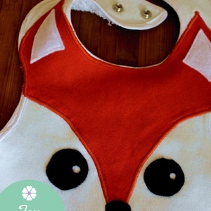 Fox Baby Bib, Sewing Pattern. Fox Bib Tutorial, Instant Download. - Etsy