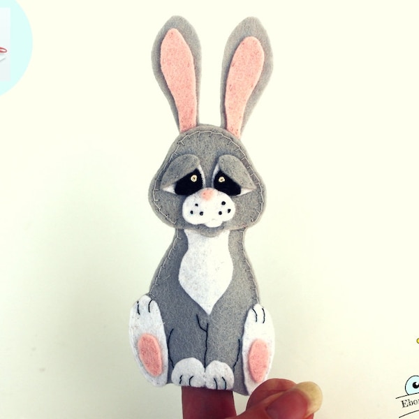 Rabbit Finger Puppet - Etsy