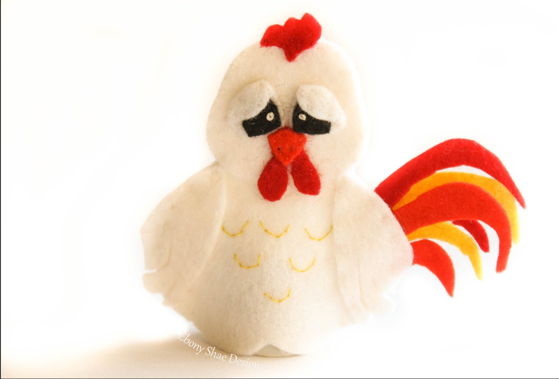 Finger Puppets PATTERN Set Chicken Little. - Etsy