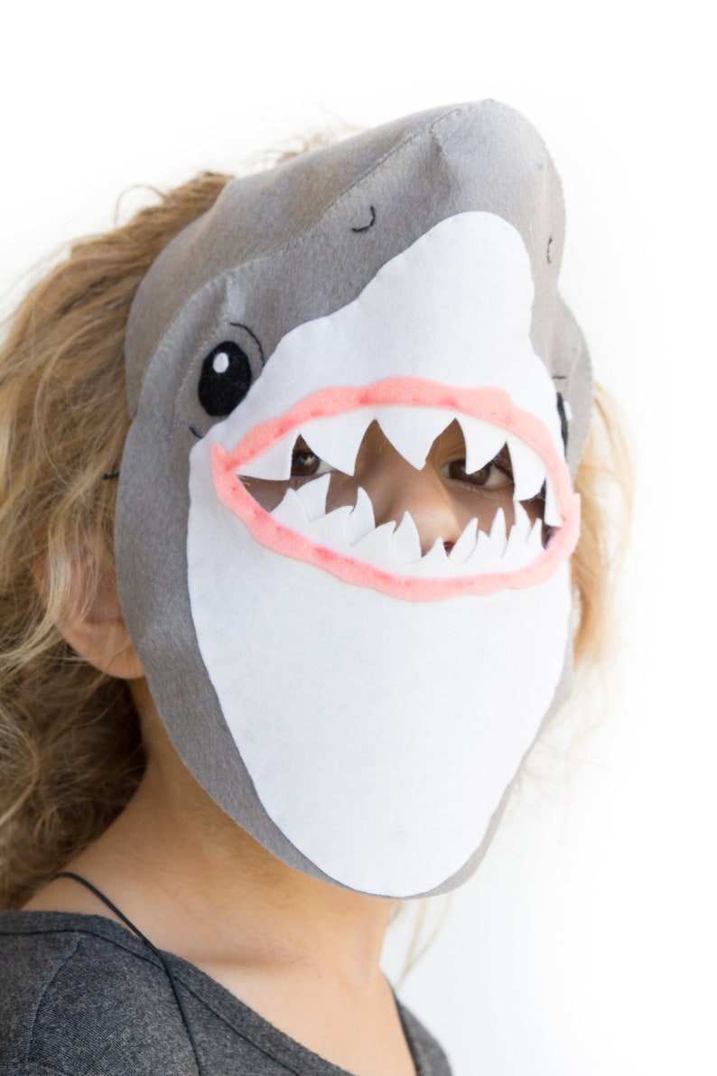 Shark Mask PATTERN. Kids Felt Mask Sewing Pattern. - Etsy