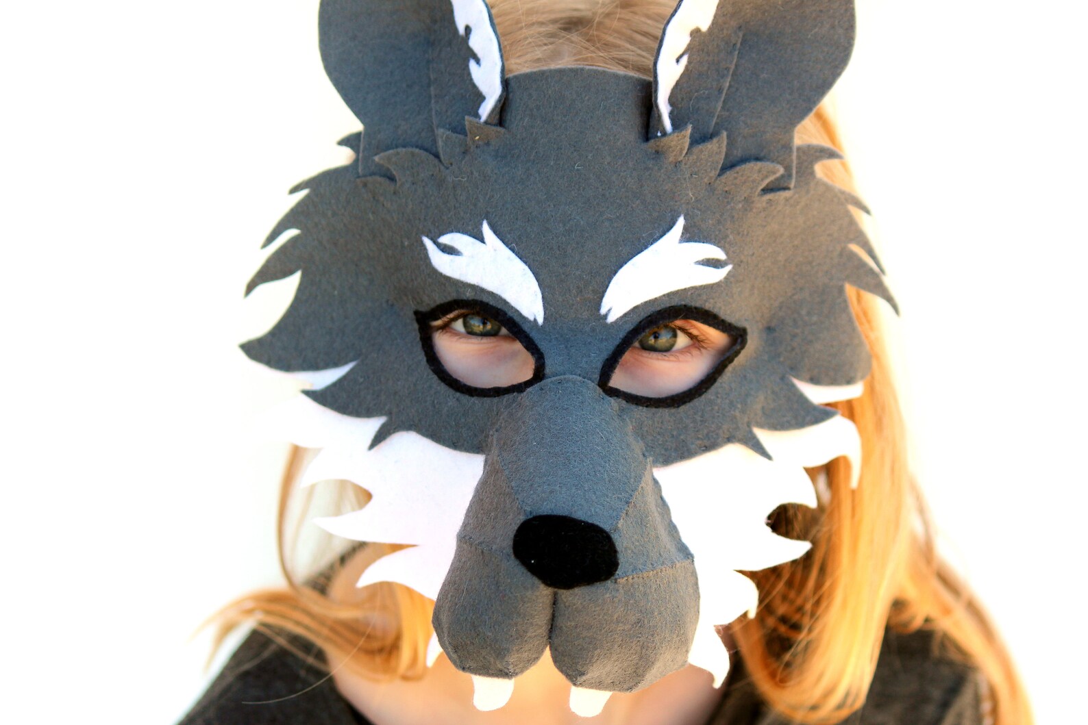 Wolf Mask PATTERN. Kids Felt Mask Sewing Pattern - Etsy Canada