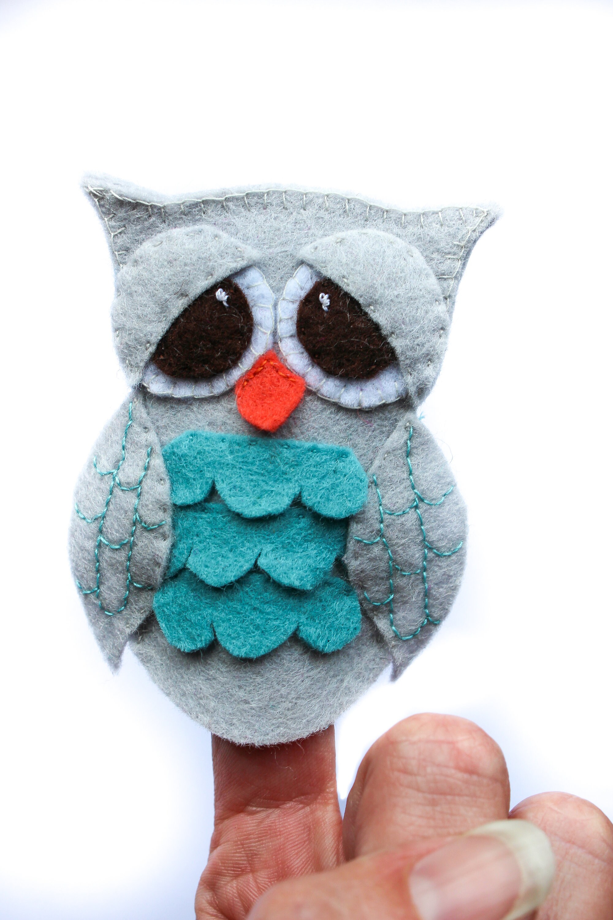 Owl Finger Puppet PATTERN | Etsy