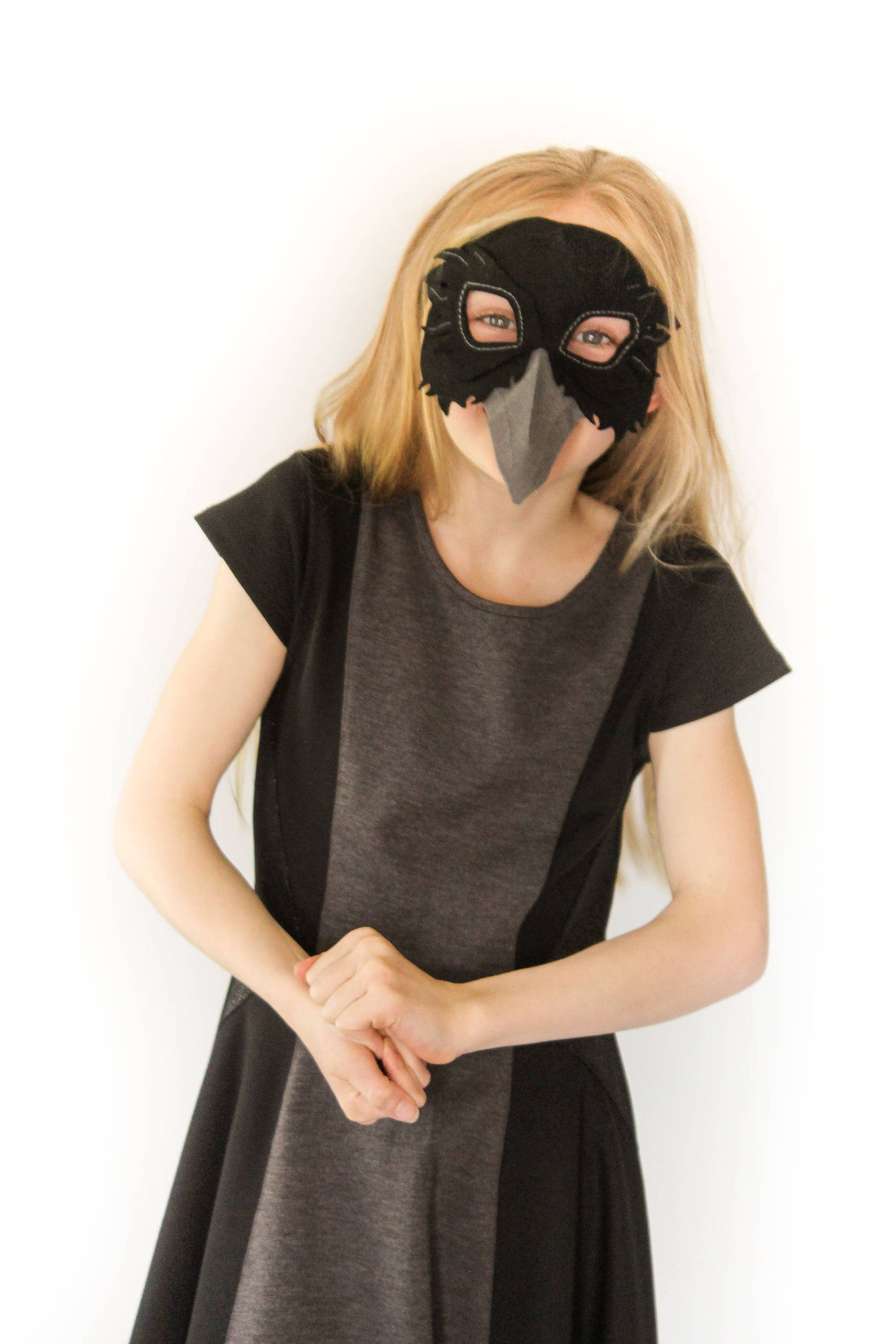 Raven Mask PATTERN. Kids Felt Mask Sewing Pattern PDF. | Etsy