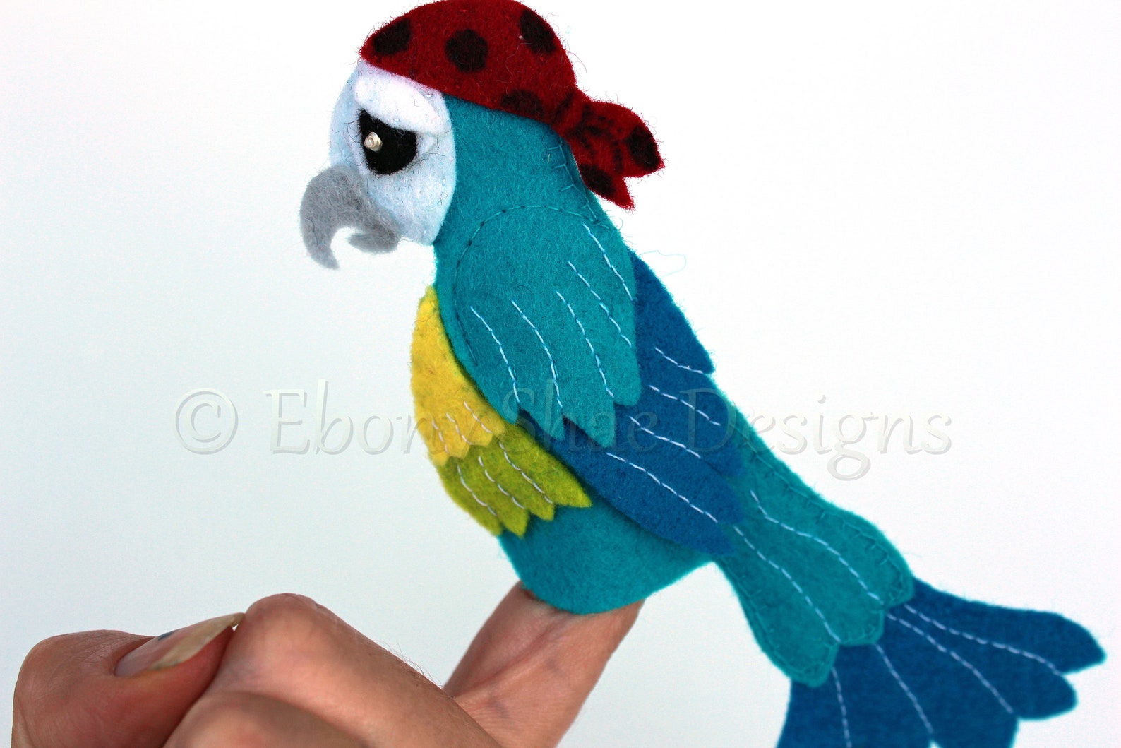 Pirate Finger Puppet PATTERNS. - Etsy