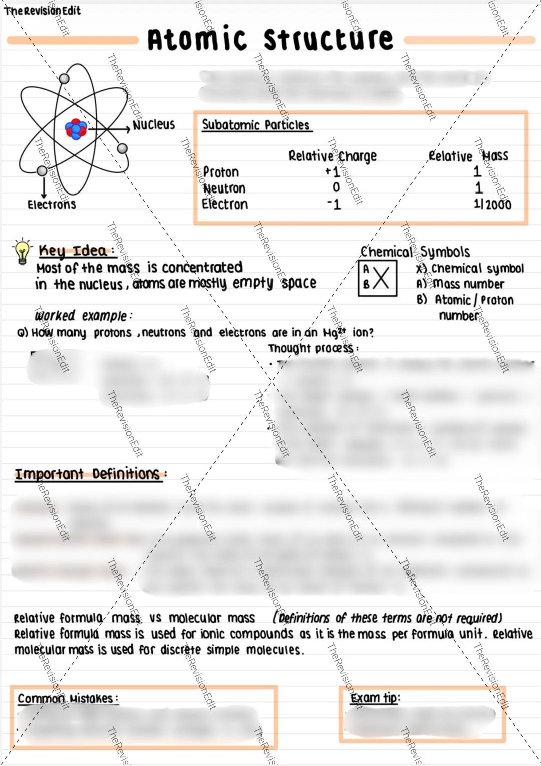 A Level Chemistry Notes: Atomic Structure, Periodicity (edexcel) (PDF ...