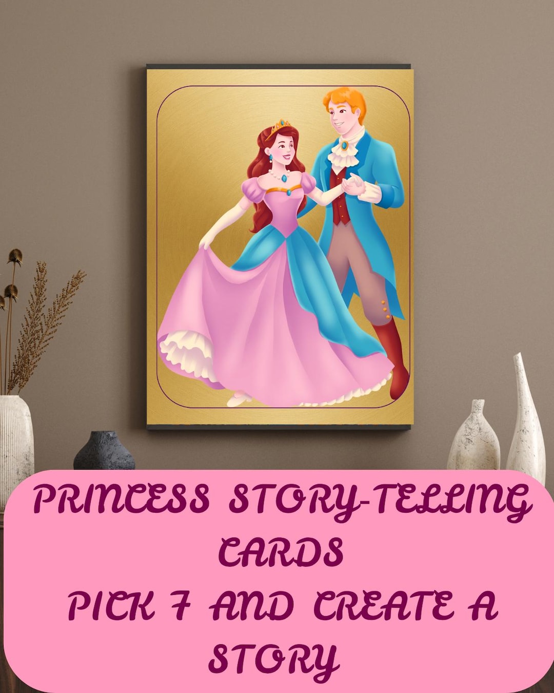 Princess Storytelling Cards Printable for Kids, Fairy Tale Story ...