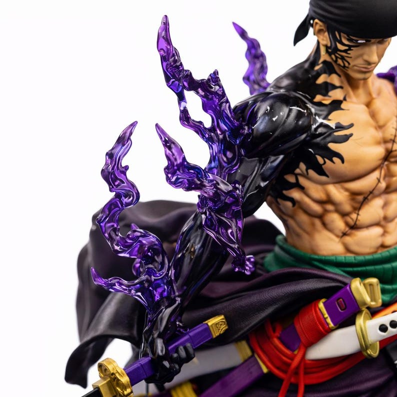Roronoa Zoro Dark Aura Statue: One Piece Santoryu Swordsman Resin ...