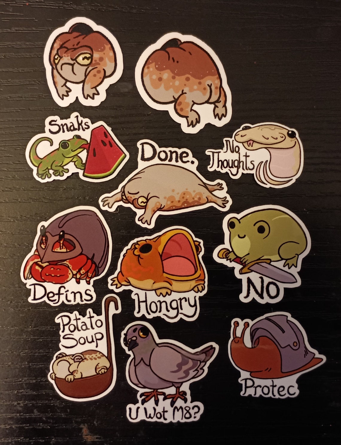Frumpy Friends - Mini Vinyl Stickers - Etsy