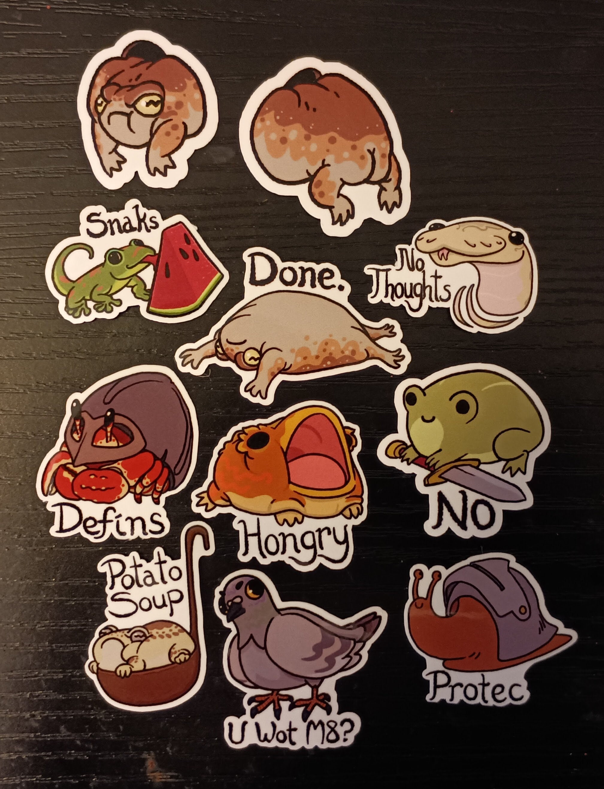 Frumpy Friends - Mini Vinyl Stickers - Etsy