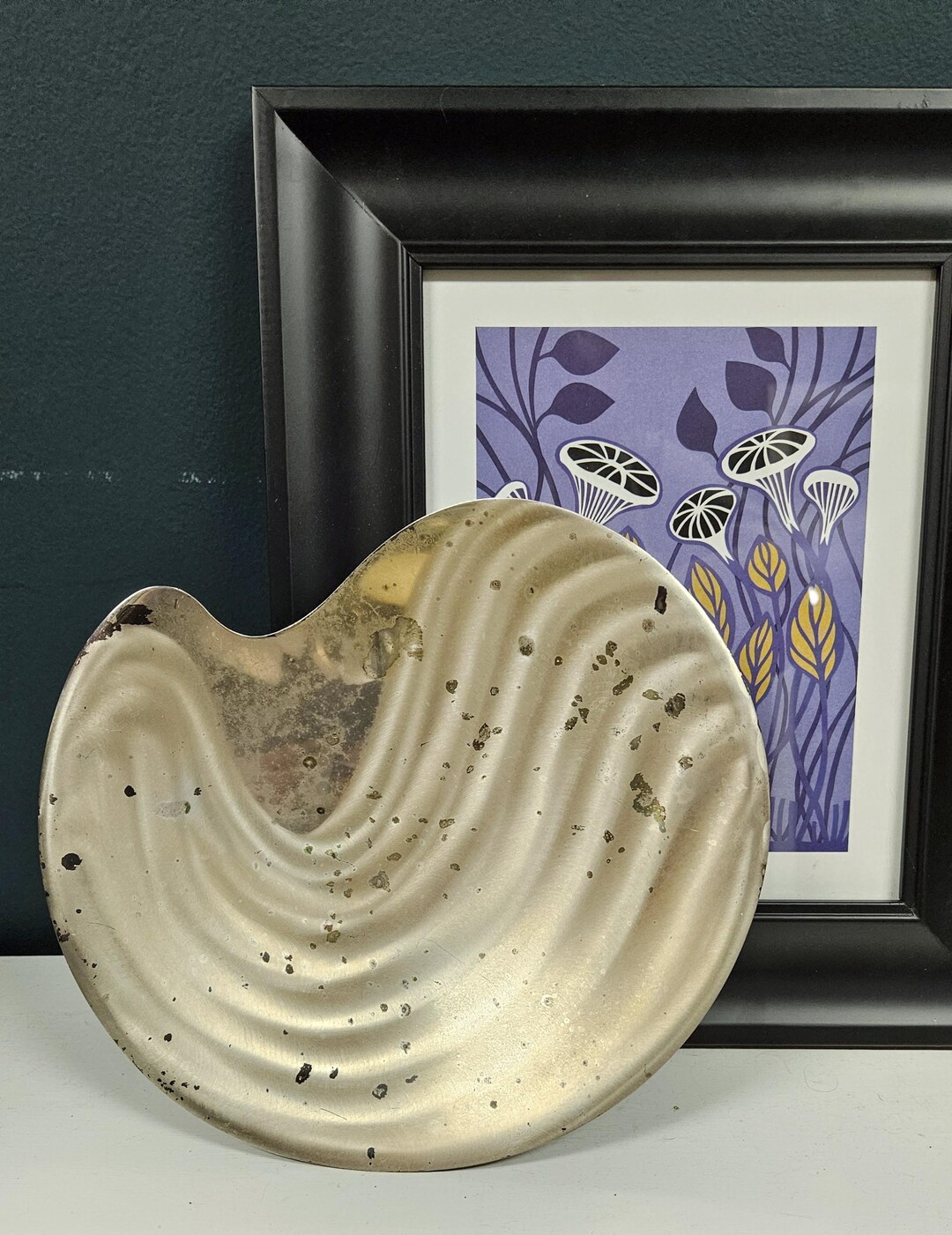 Vintage Silverplate Tray WMF Ikora, Seashell Wave Dish - Etsy