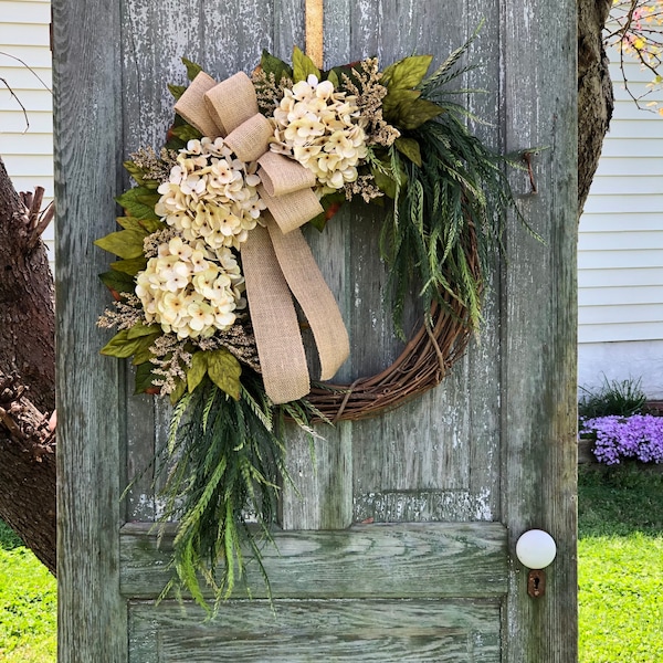 Rustic Farmhouse Wreath - Etsy