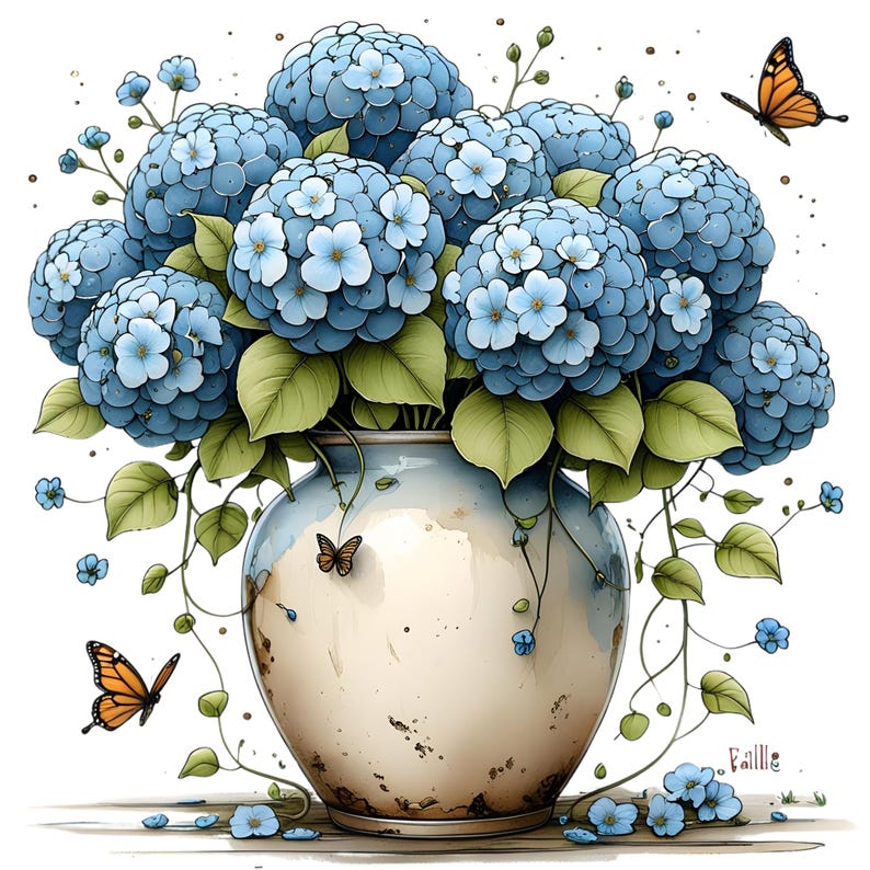 Whimsical Flower Clipart Bundle, Floral Nursery Boho Flowers ...