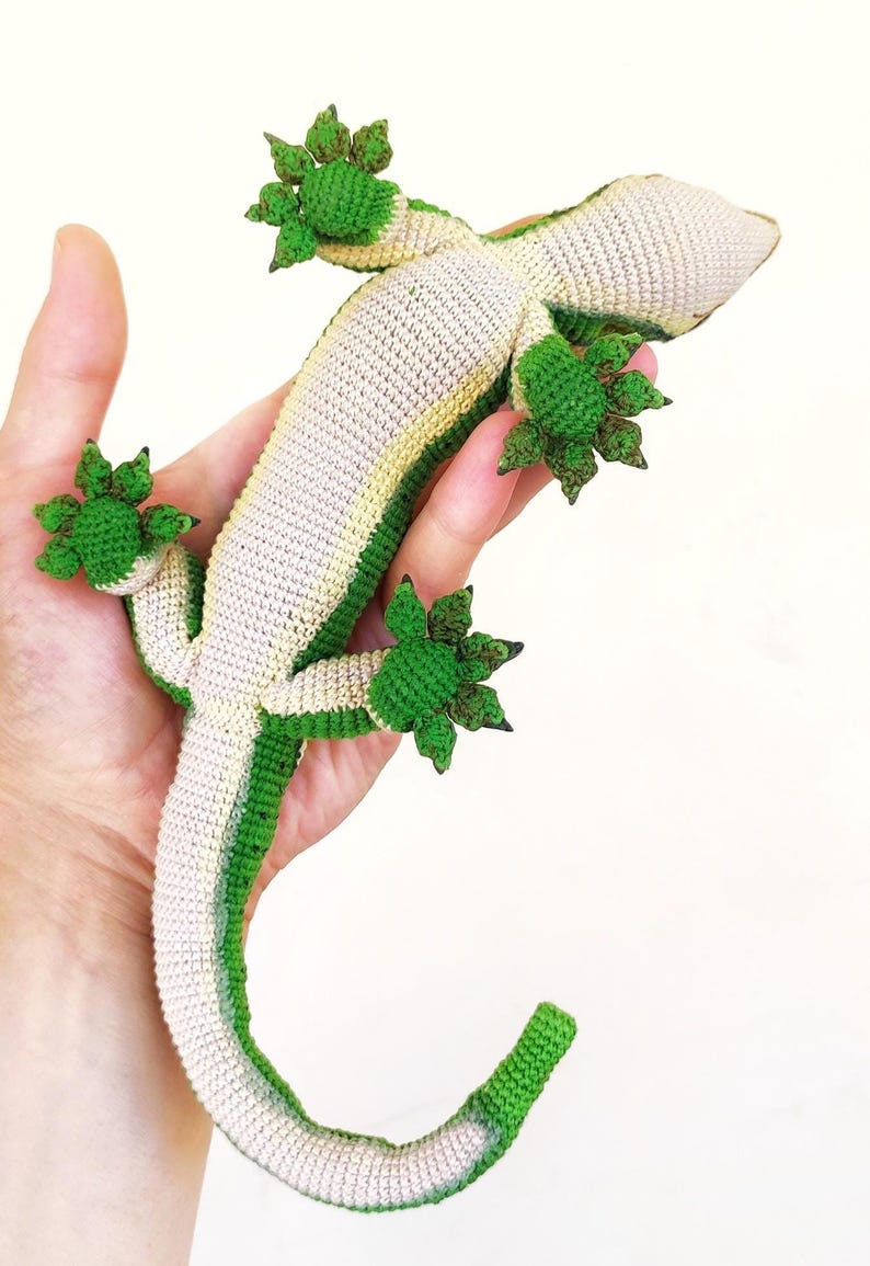 Gecko Sarasinorum Crochet Pattern, Amigurumi Lizard, Realistic Reptile ...