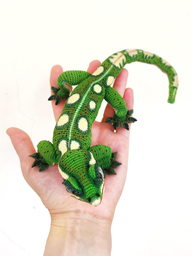 Gecko Sarasinorum Crochet Pattern, Amigurumi Lizard, Realistic Reptile ...