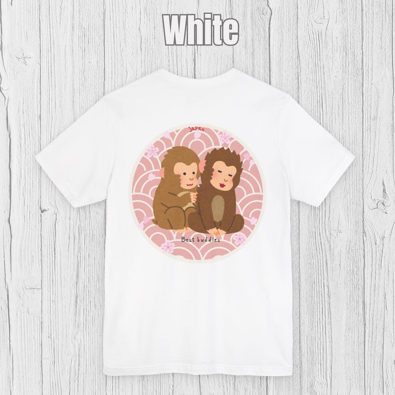 Japanese Monkey T-shirt | Custom Japanese Katakana Name, Buddies Design ...