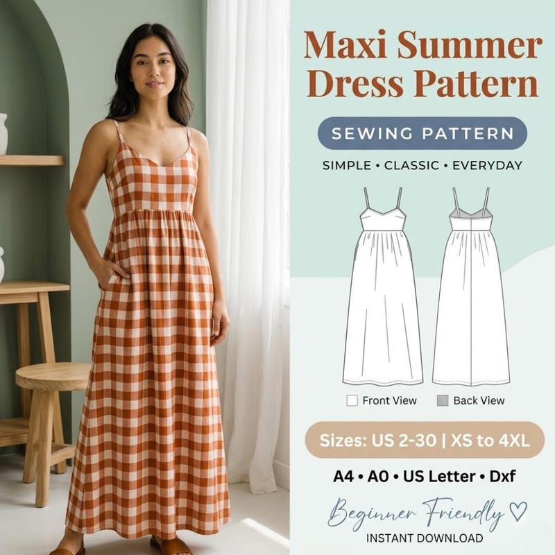 Boho Maxi Sundresses - Etsy