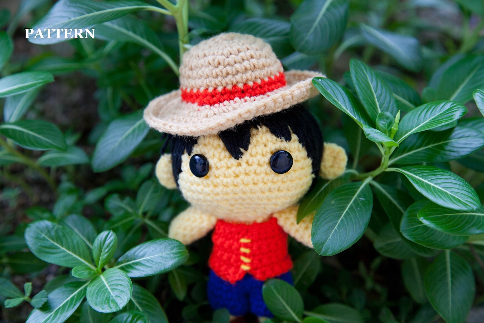 PATTERN Luffy Amigurumi Crochet Pattern PDF File - Etsy