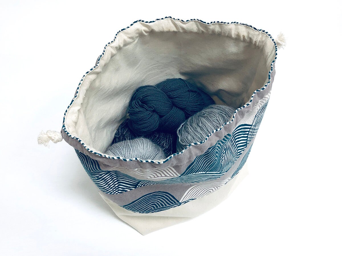 PATTERN Drawstring Bag Knitting Bag PDF Sewing Pattern - Etsy Sweden