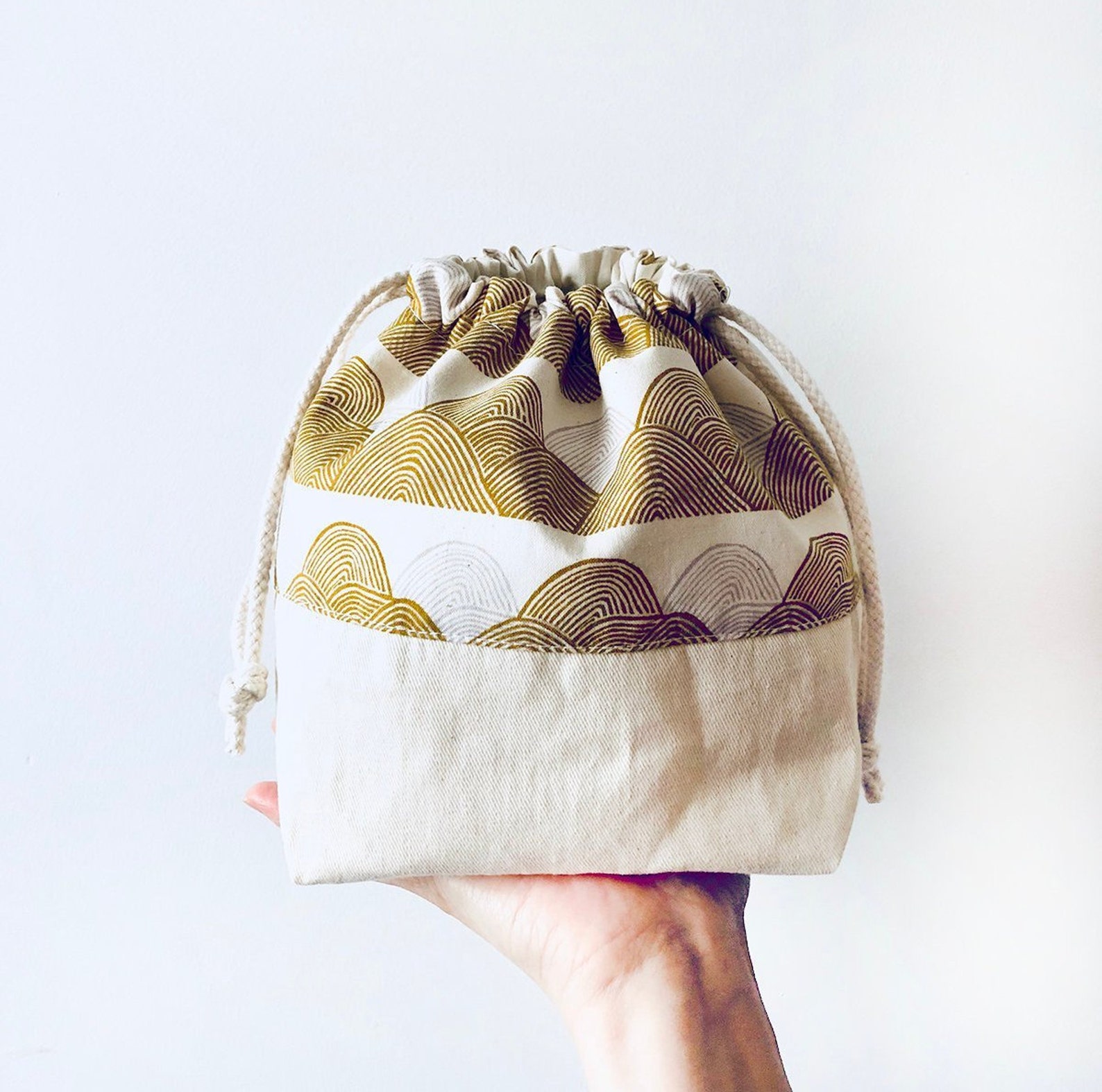 PATTERN Drawstring Bag Knitting Bag PDF Sewing Pattern | Etsy