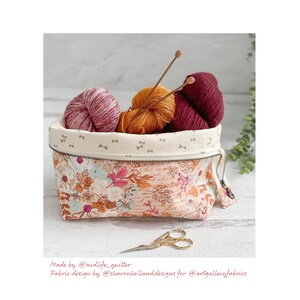 Esme Zip Pouch, PDF PATTERN, Knitting Project Bag, Travel Pouch - Etsy