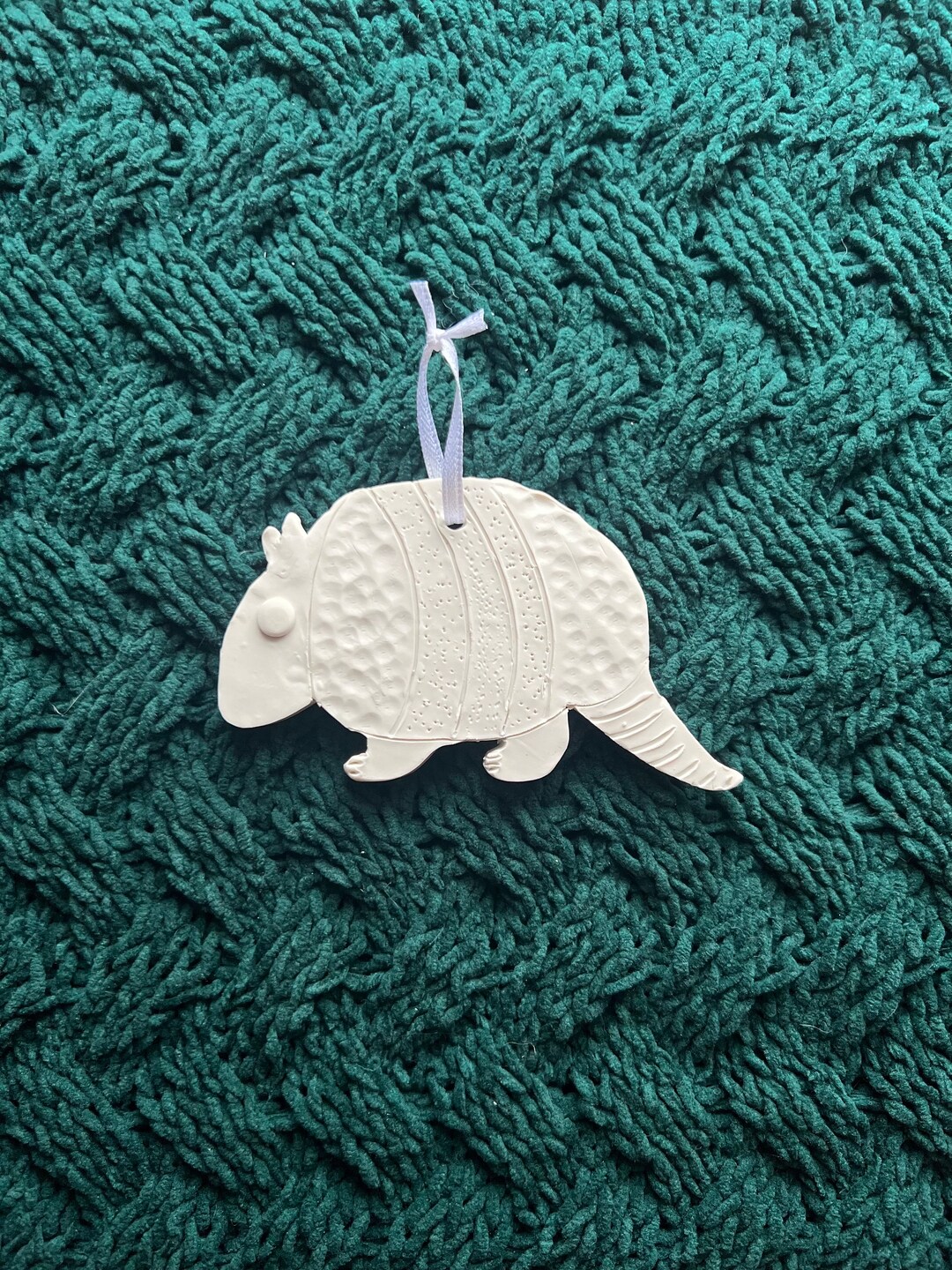 Holiday Armadillo Handmade Clay Ornament - Etsy