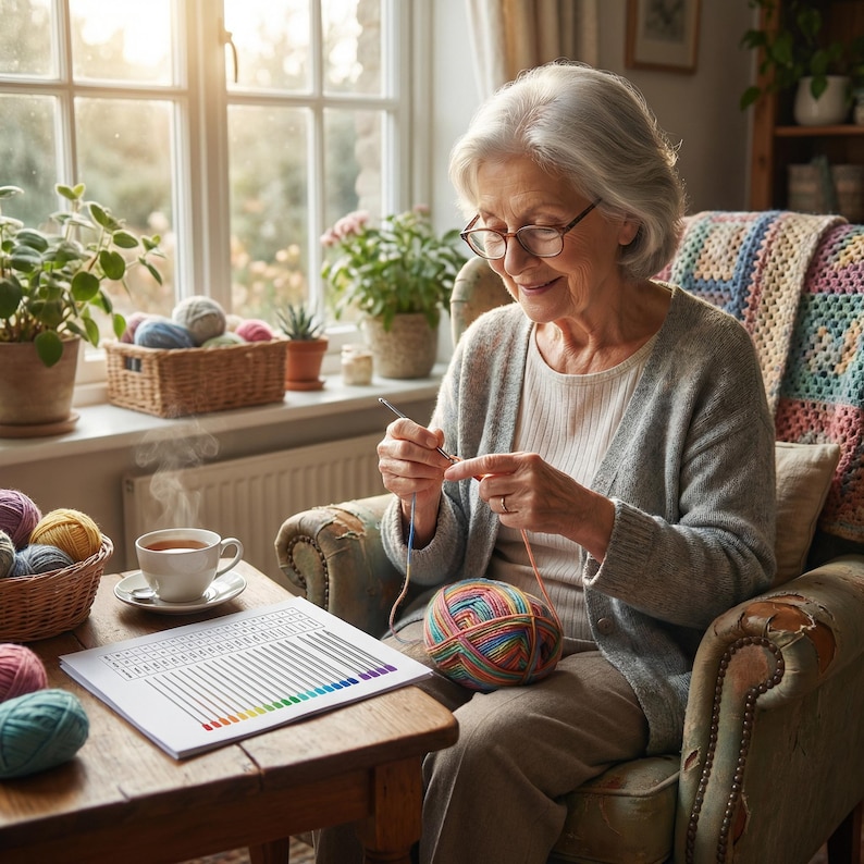 Knitting Needle Size Chart Printable PDF US UK Metric Conversion Guide ...