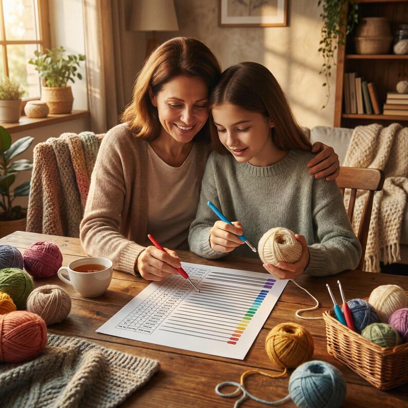 Knitting Needle Size Chart Printable PDF US UK Metric Conversion Guide ...