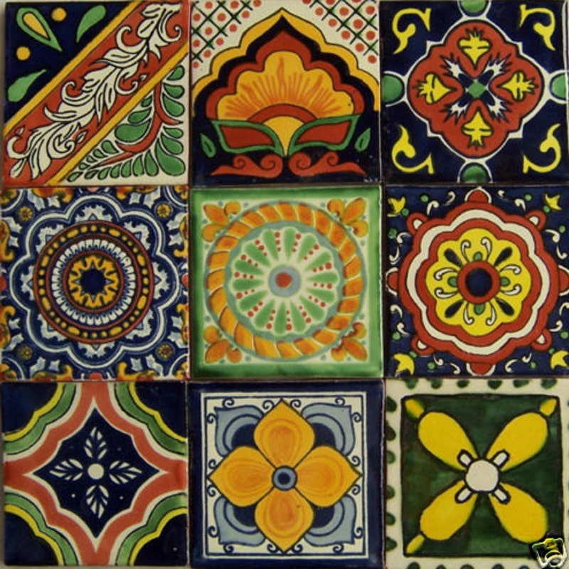 12 X 12 Mexican Tiles - Etsy