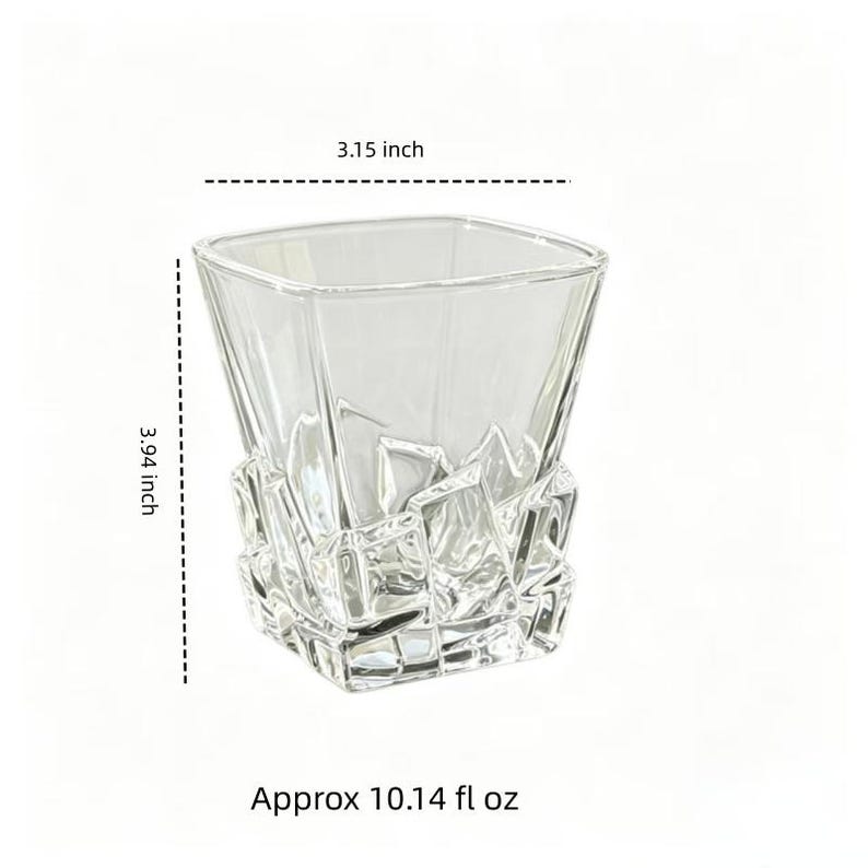 Geometric Crystal Whiskey Glass, Colorful Old Fashioned Cup, Cocktail ...
