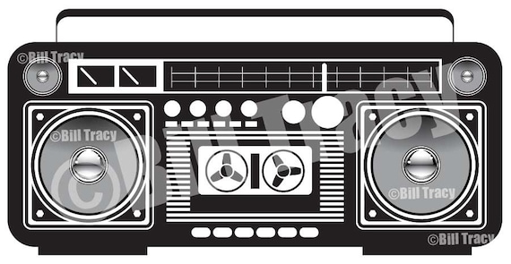Boombox SVG and PNG File Digital Download - Etsy